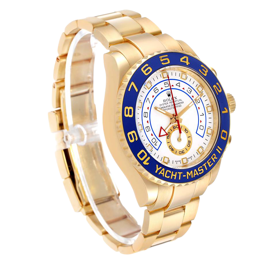 Rolex Yachtmaster II 44mm Regatta Yellow Gold Mens Watch 116688 – ROLAXI