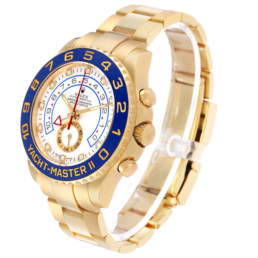 Rolex Yachtmaster II 44mm Regatta Yellow Gold Mens Watch 116688 – ROLAXI
