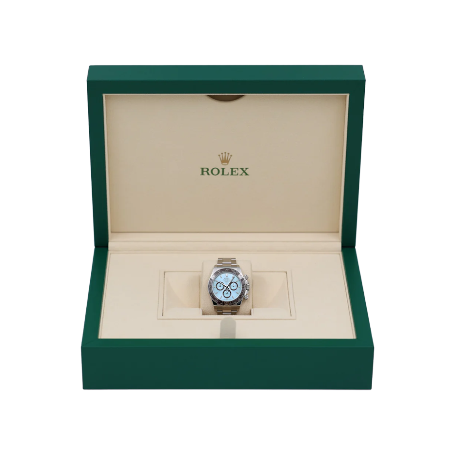 Rolex Daytona Platinum Ice Blue Dial 126506 (2024) 40mm – ROLAXI